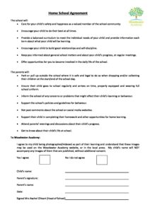 Woodwater Primary | Home-School-Agreement-